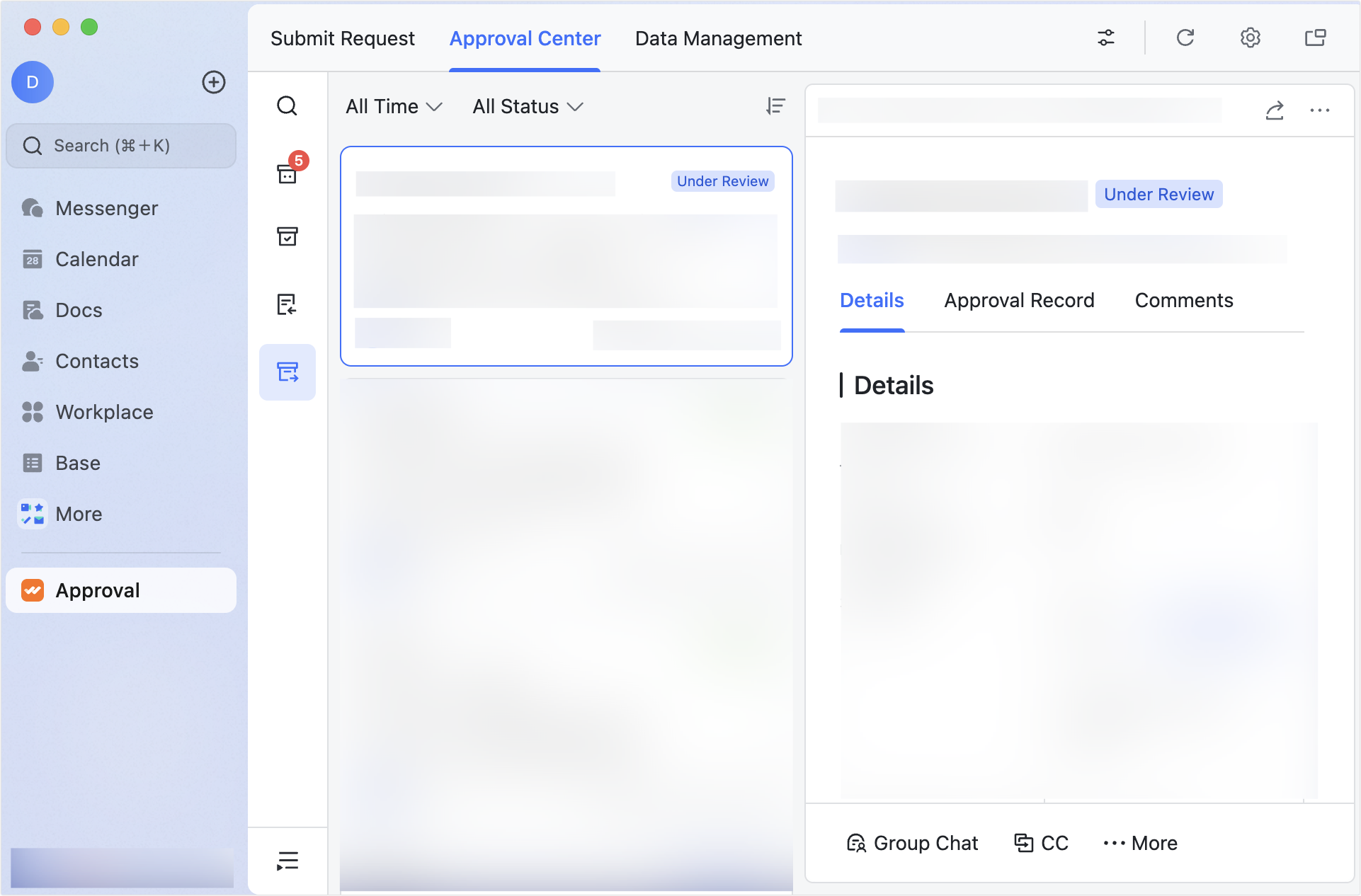 Get started with requesting approval