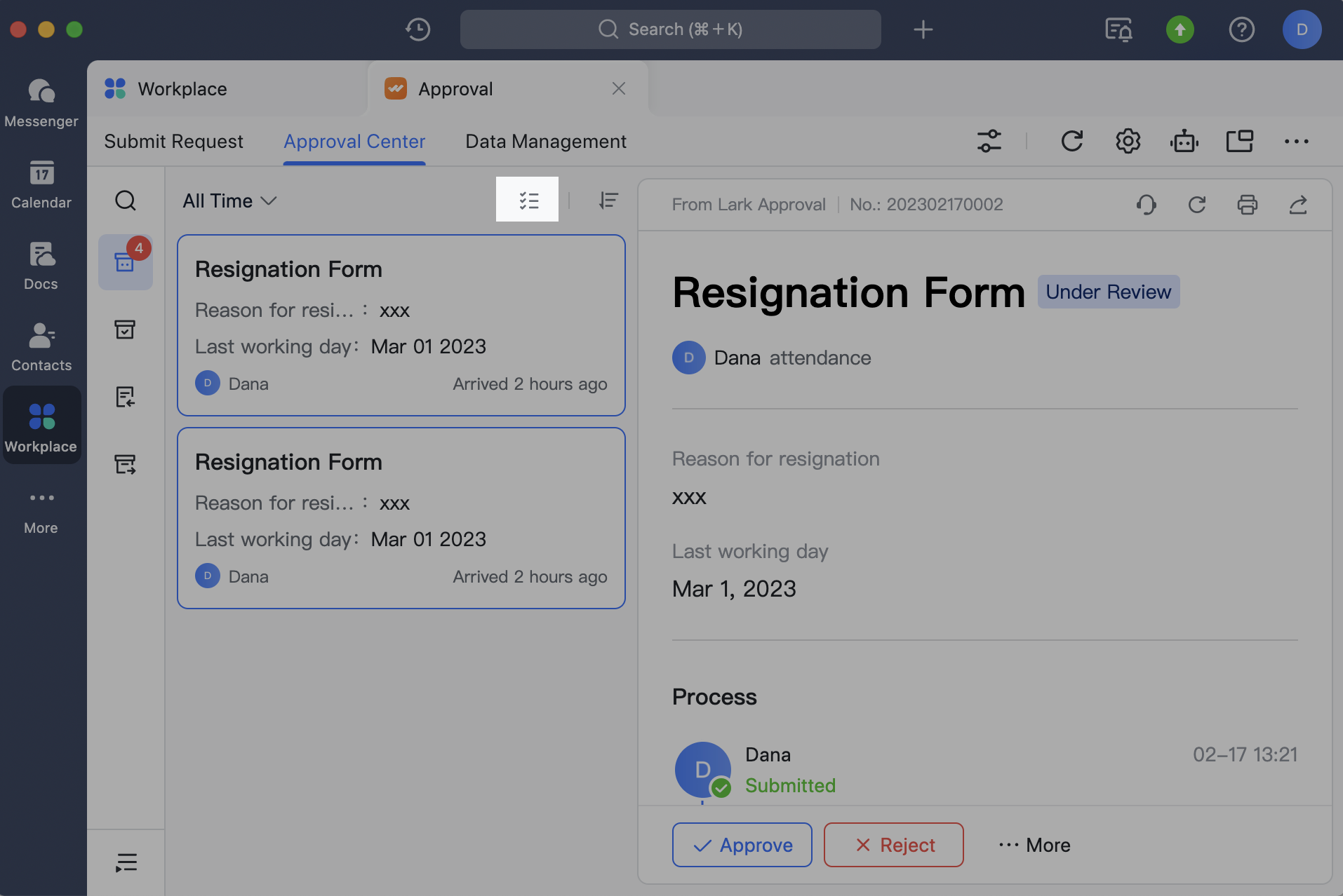 Lark Approval user guide