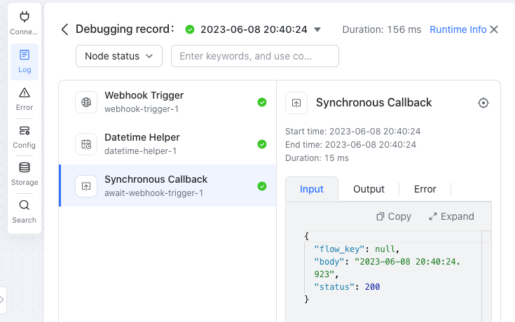 Synchronous Callback