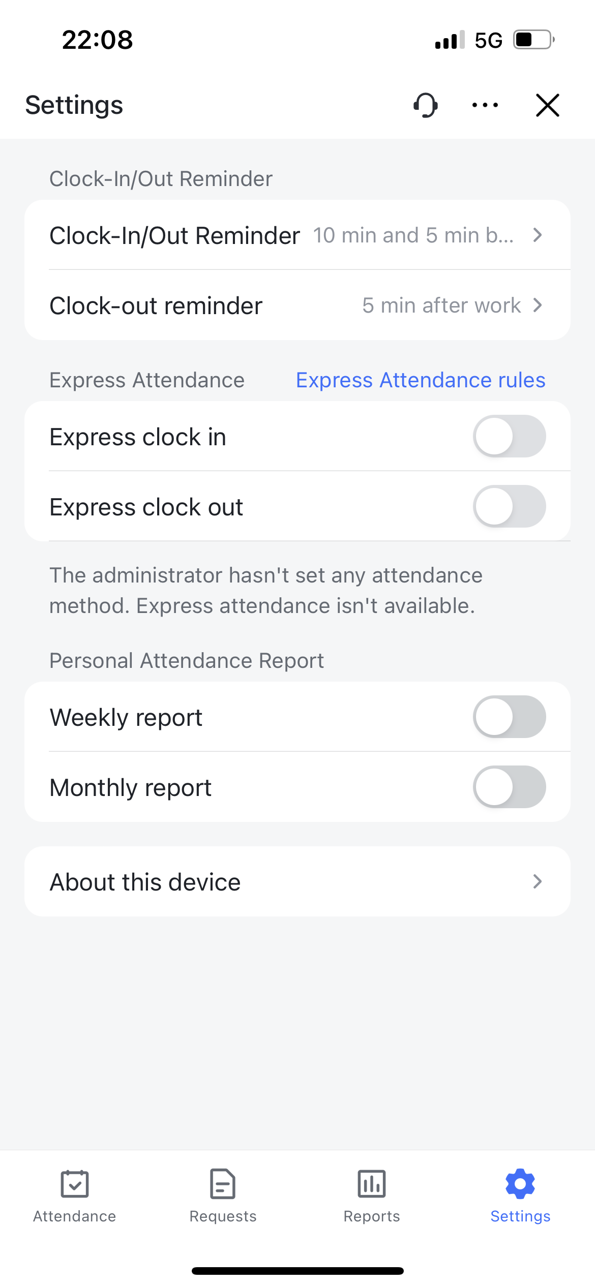 Getting started with using Attendance