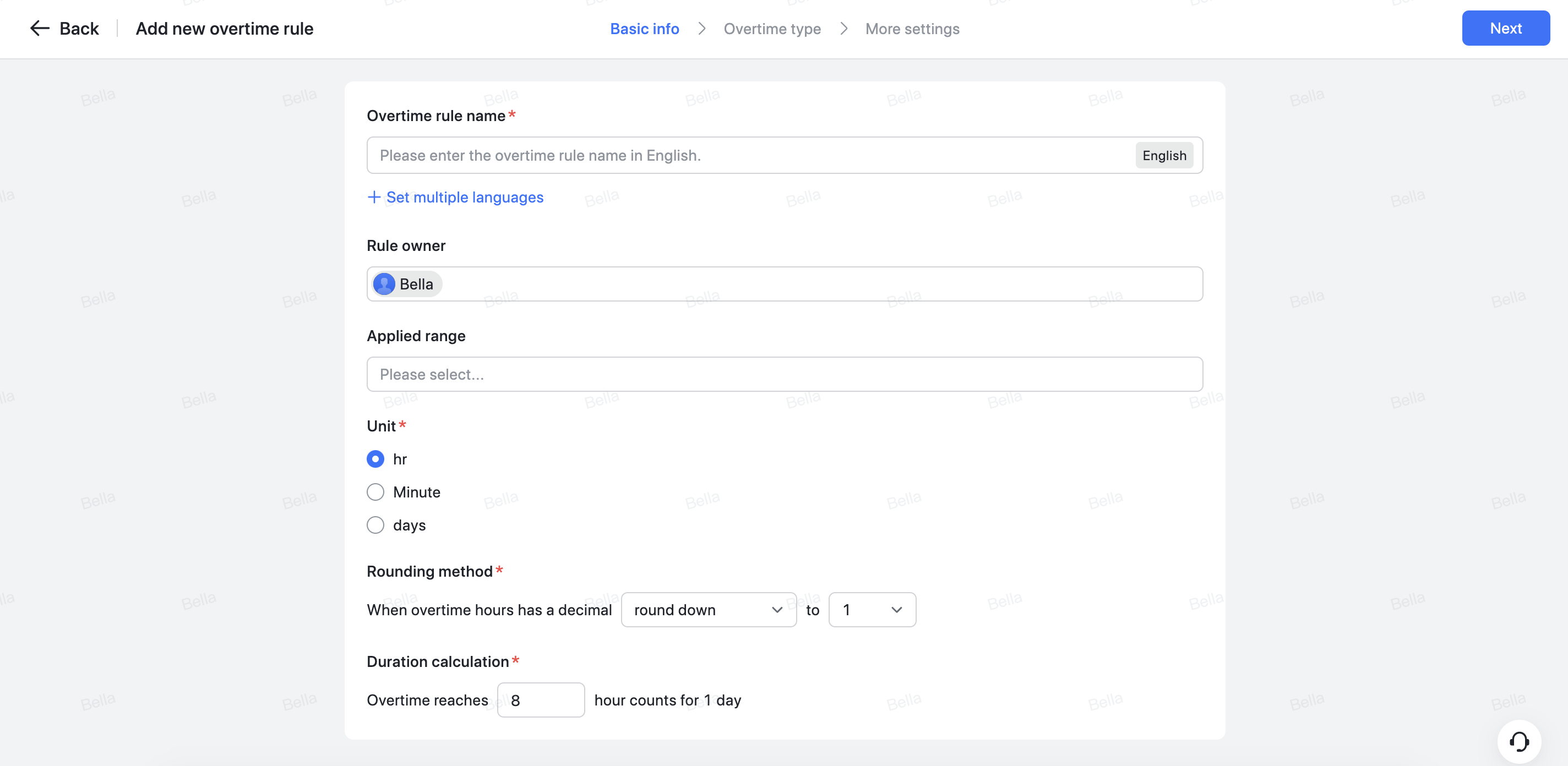 Admin | Configure and manage employee overtime