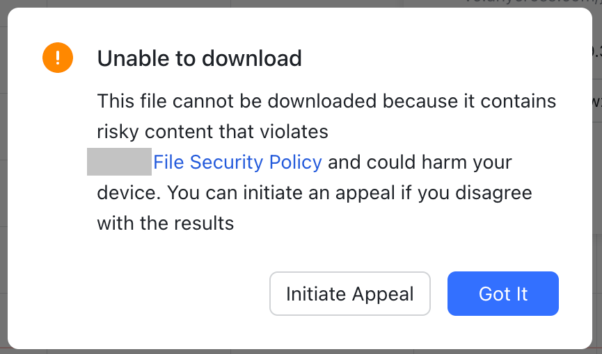 Admin | Set up file security detection