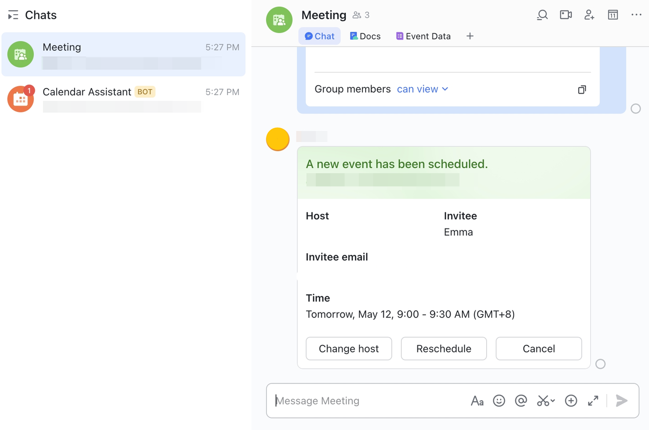 Set up Round Robin meetings Set up Round Robin meetings