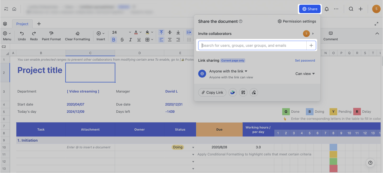 Get started with Sheets