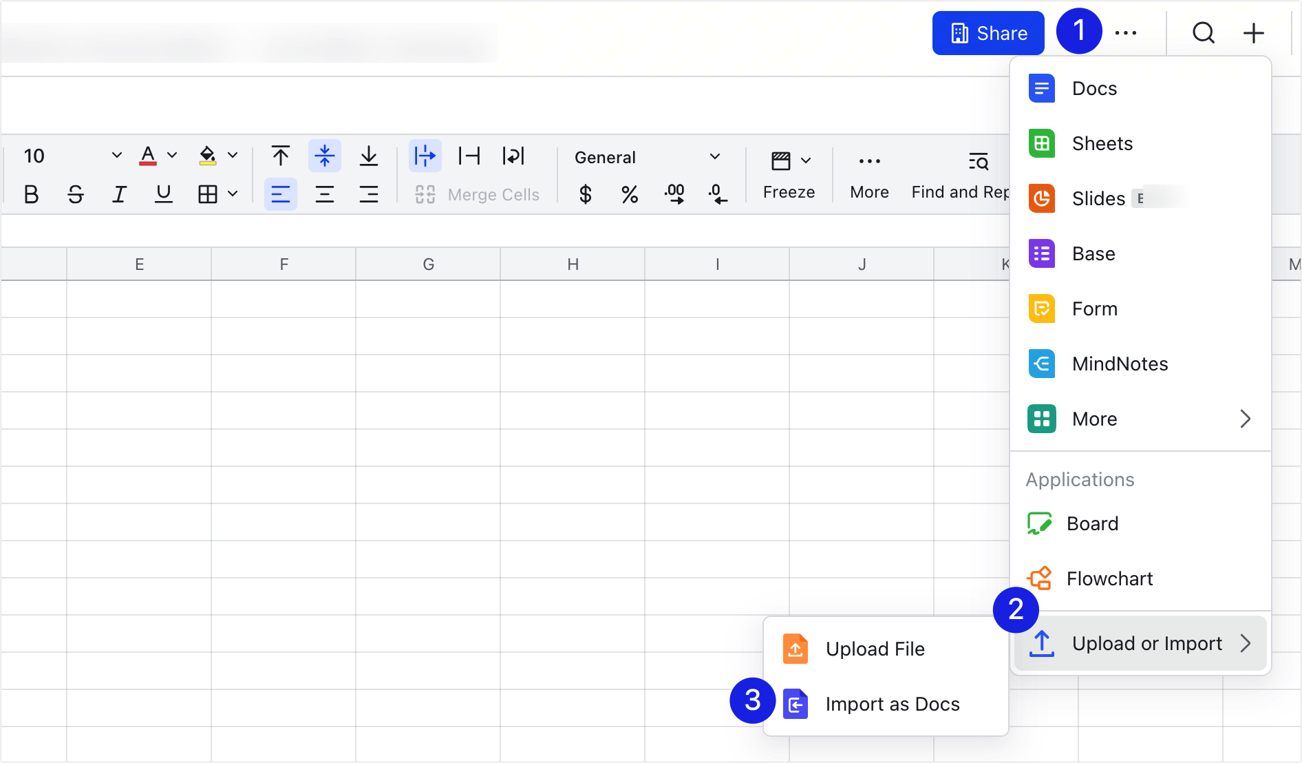 Import and convert Excel or CSV files into Sheets