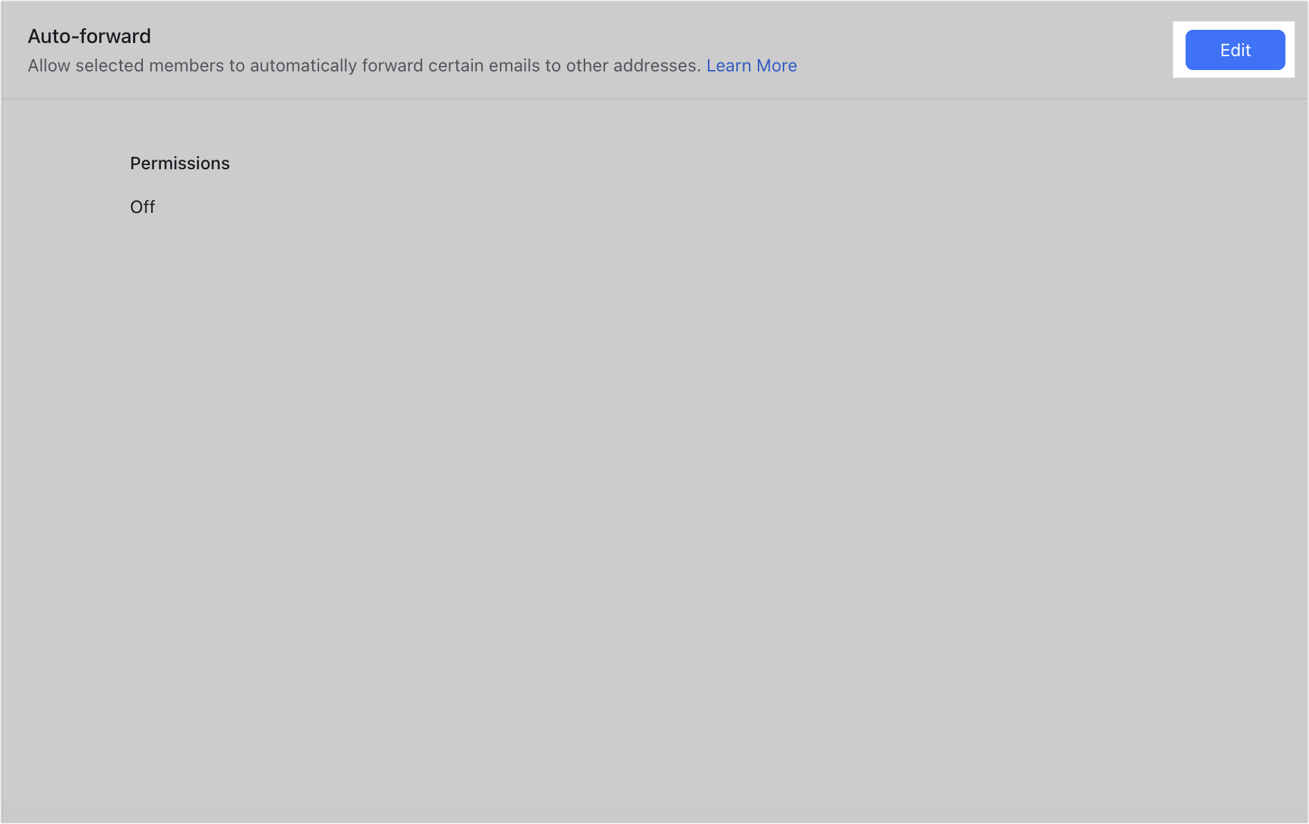 Admin | Configure email auto-forwarding