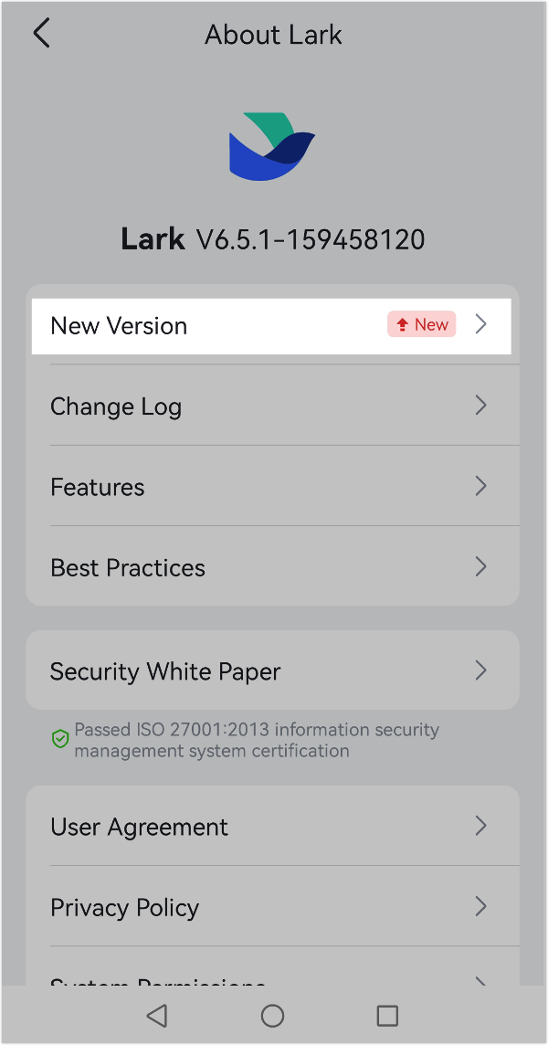 Check or update your version of Lark