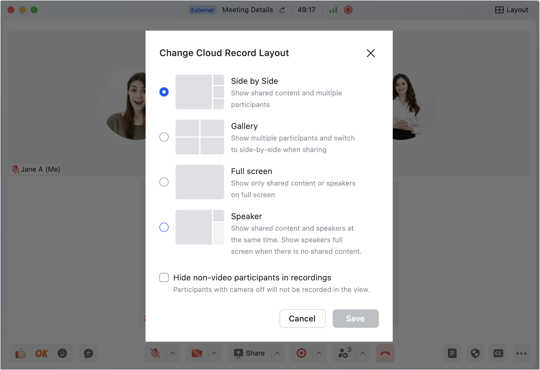 Record a call or meeting