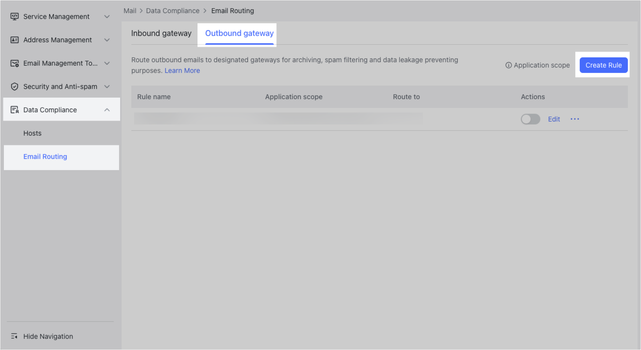 Admin | Set up an outbound email gateway