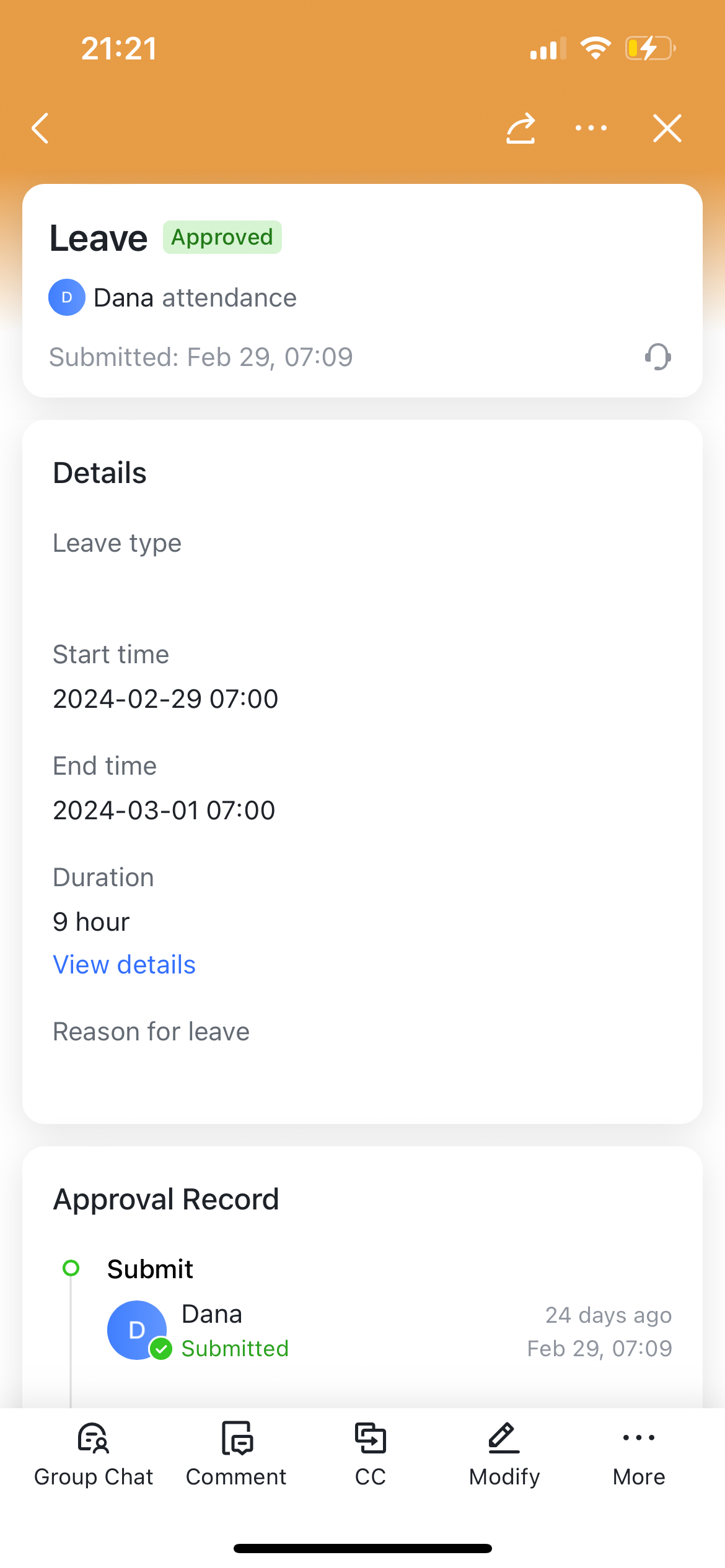 Admin | Set approval modification rules