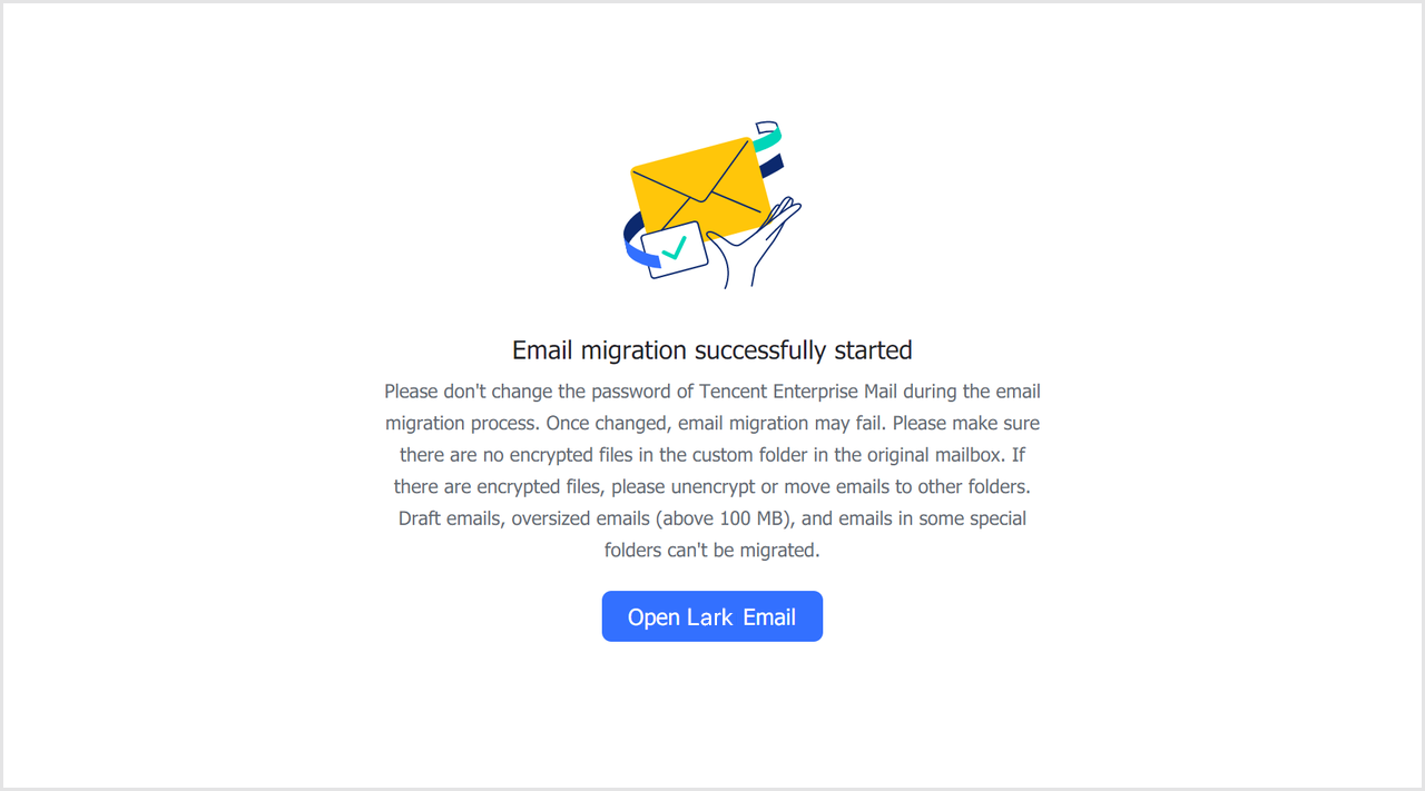 Migrate emails (for Tencent Enterprise Mail users)