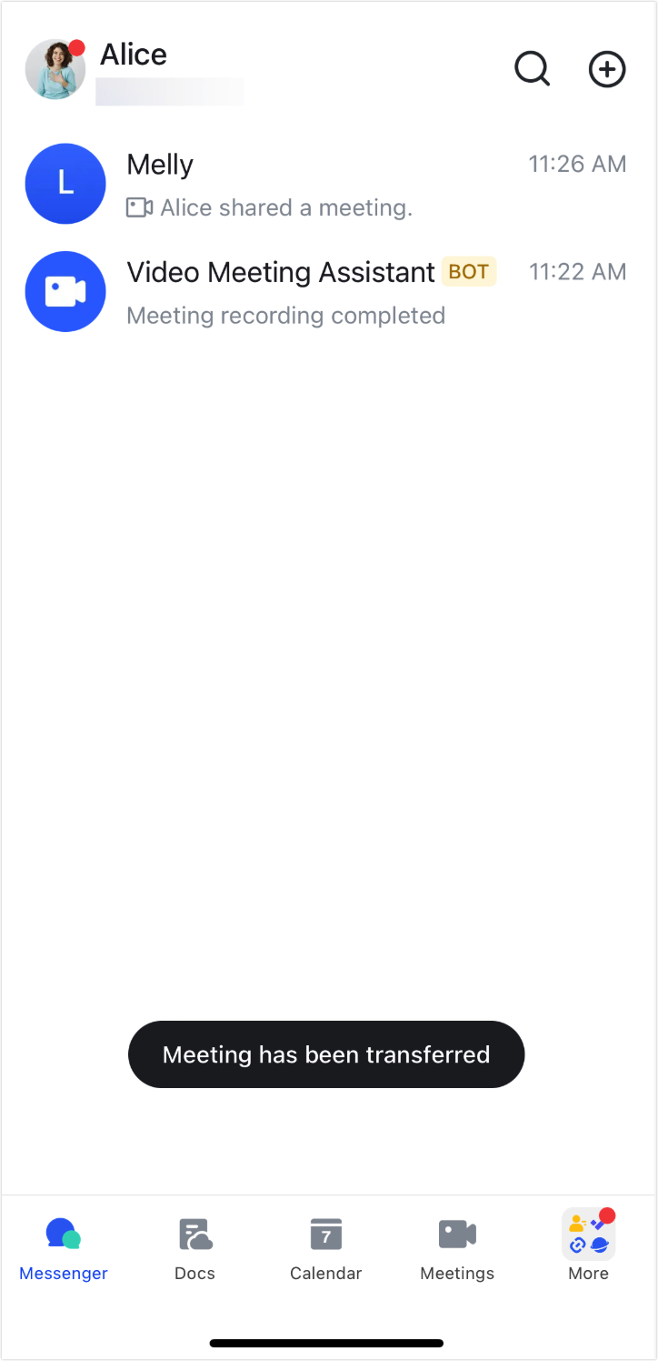 Switch between devices during a meeting