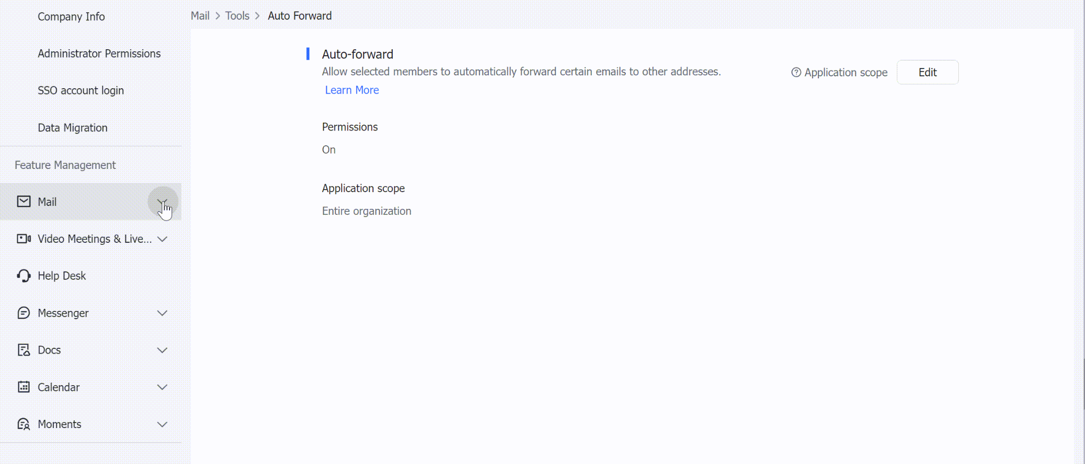 Admin | Mail updates