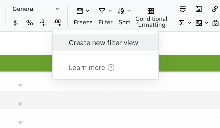 Bagaimana cara menggunakan Filter Tampilan di Sheets?
