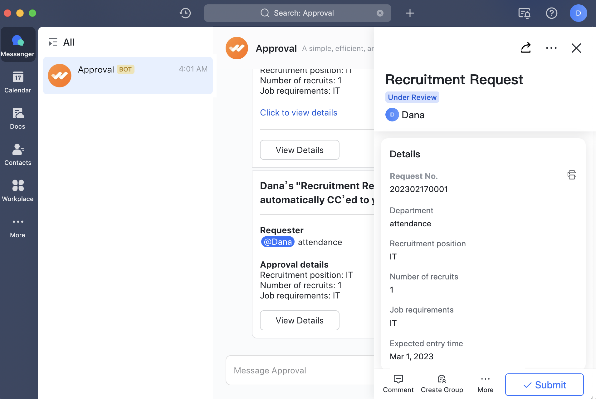 Lark Approval user guide