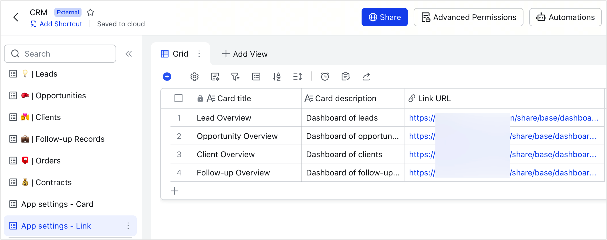 Use Work Mini Apps in Base