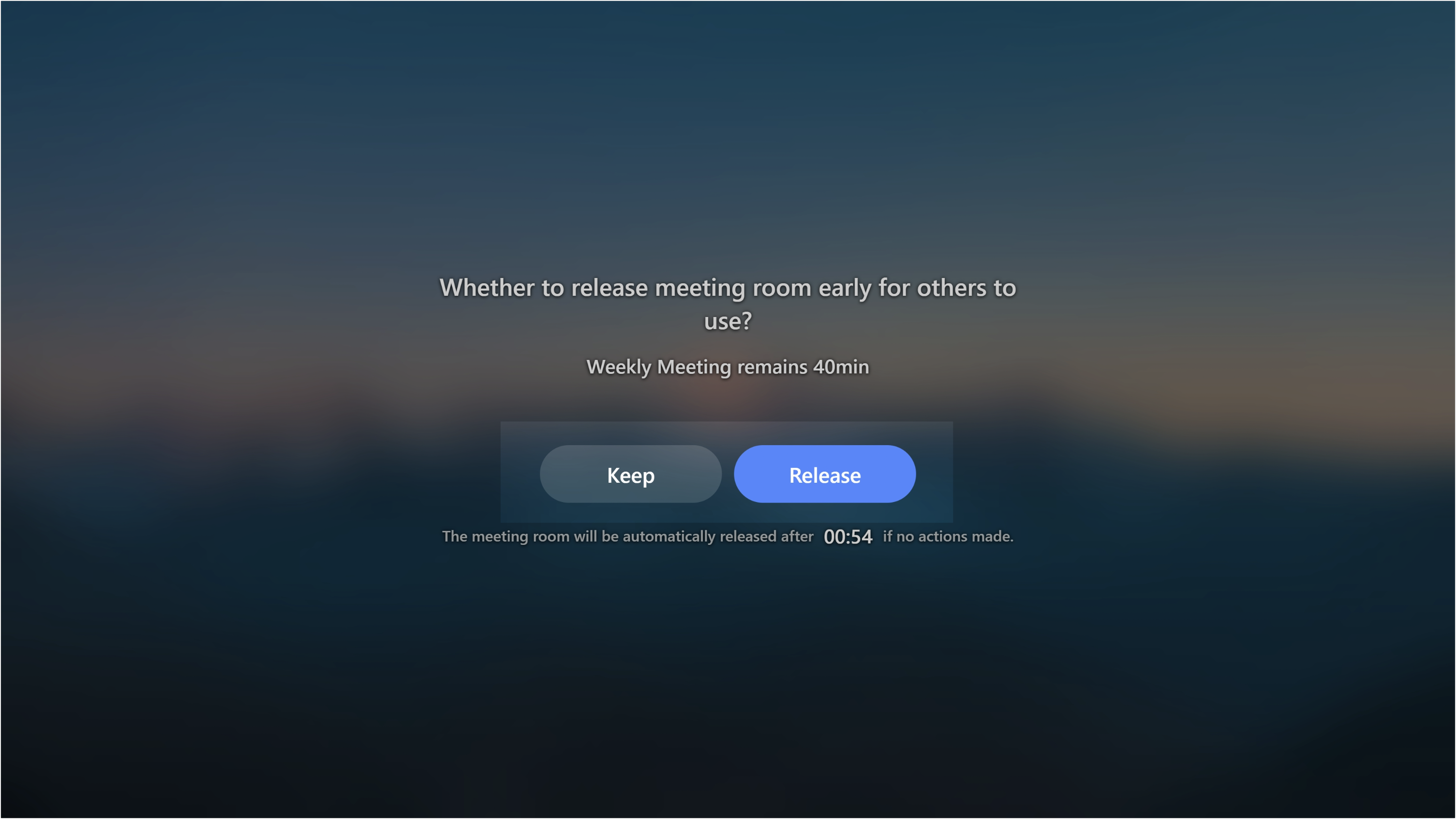 Use a controller or touchscreen device to check in or release a room