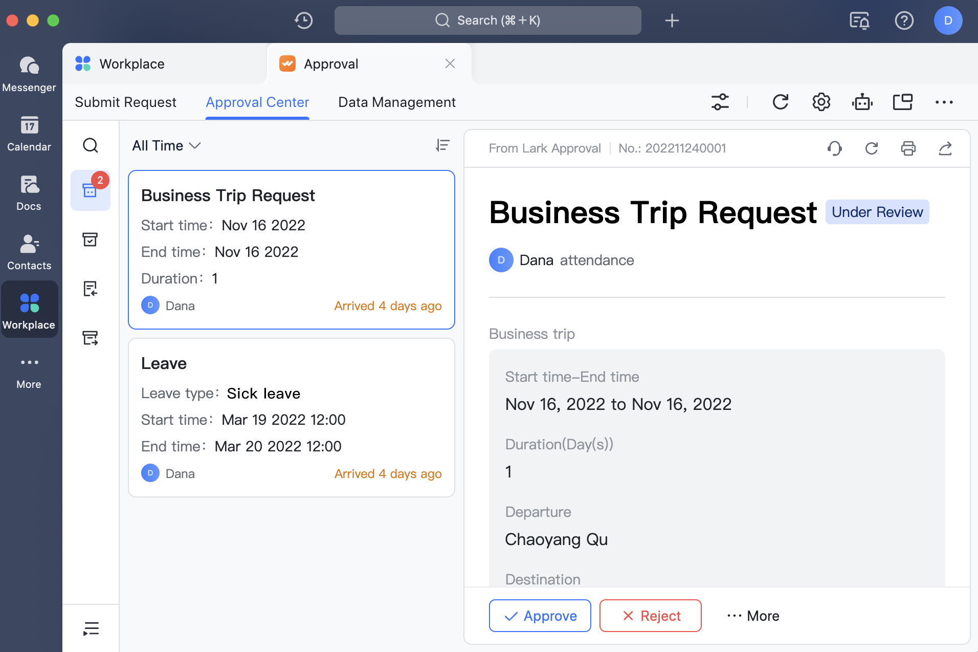 Lark Approval user guide