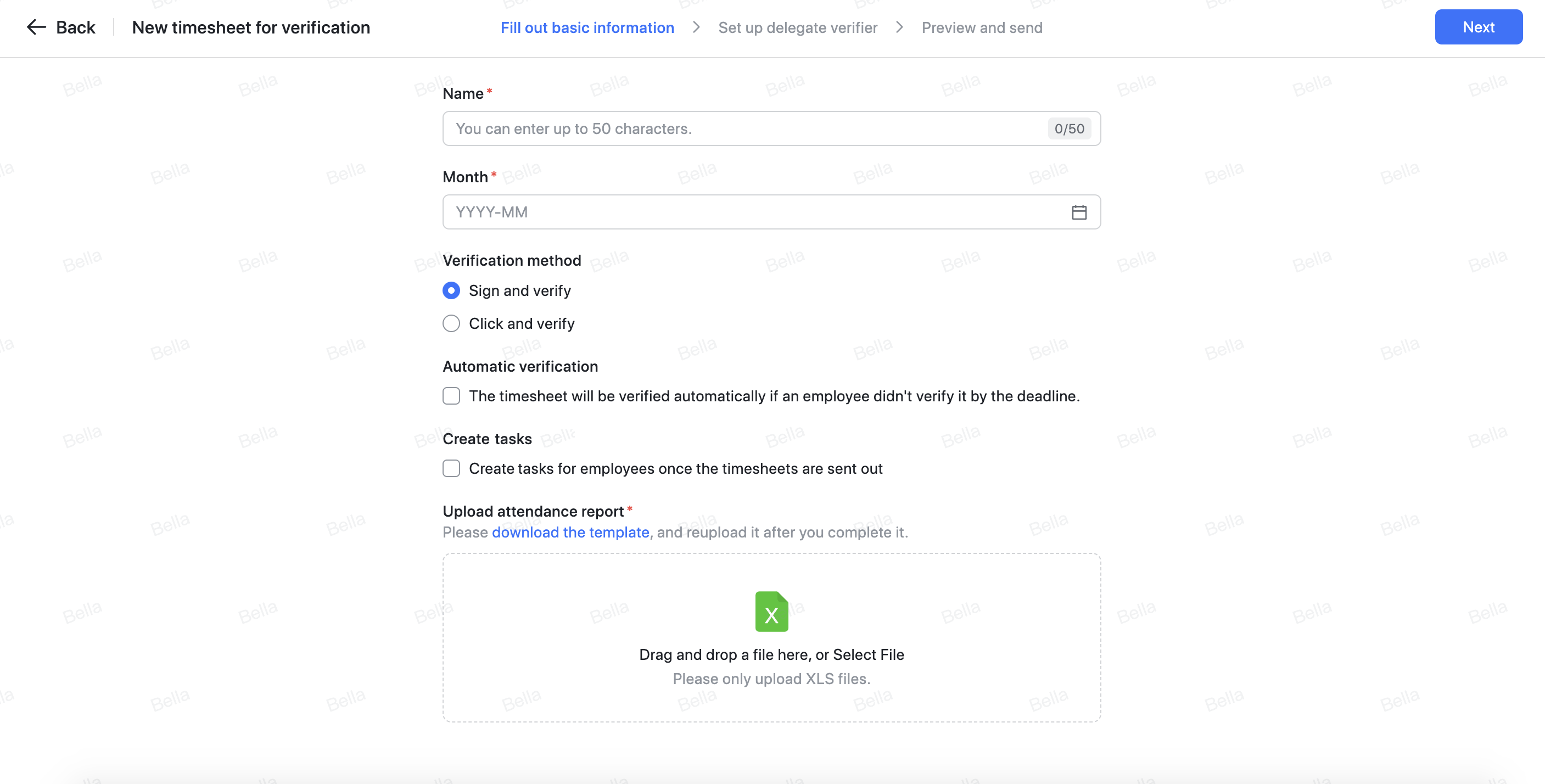 Admin Set Attendance Verification