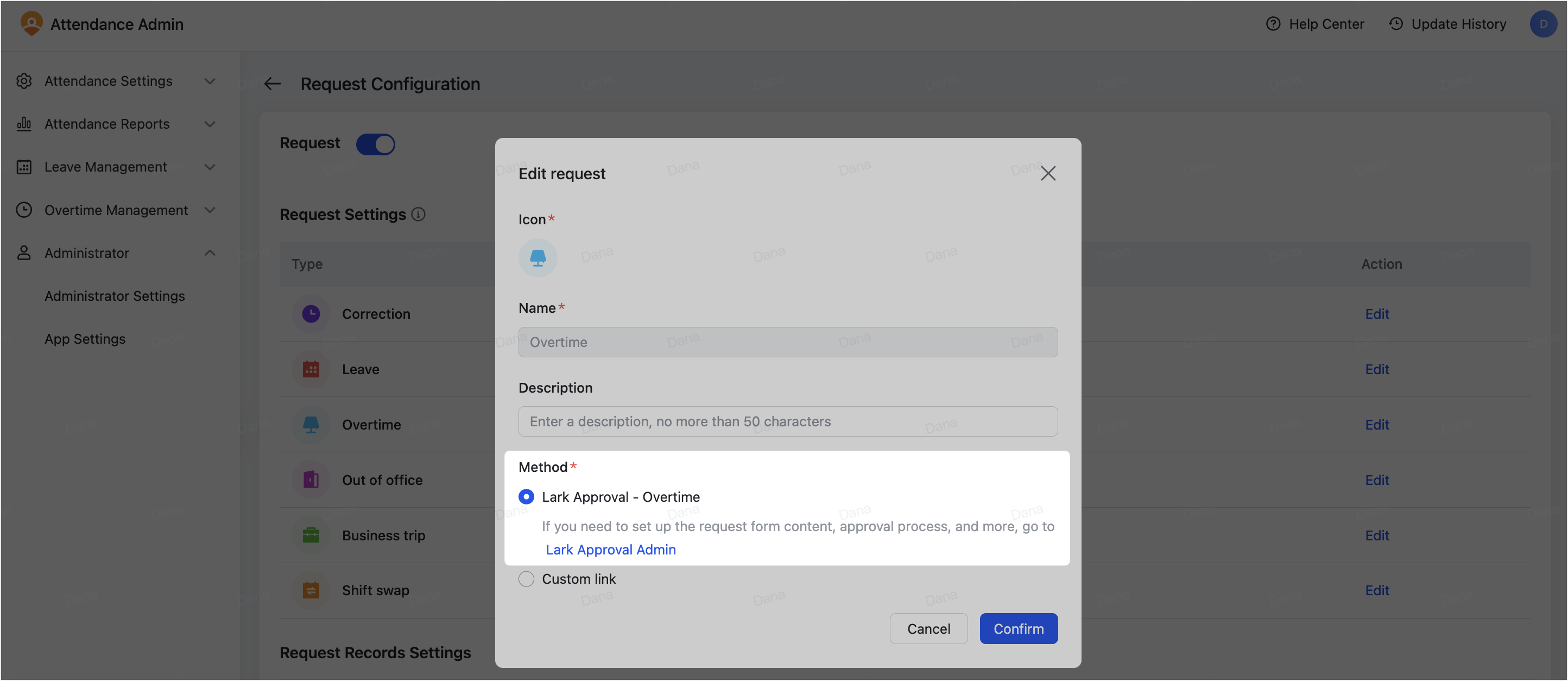 Admin | Configure overtime rules