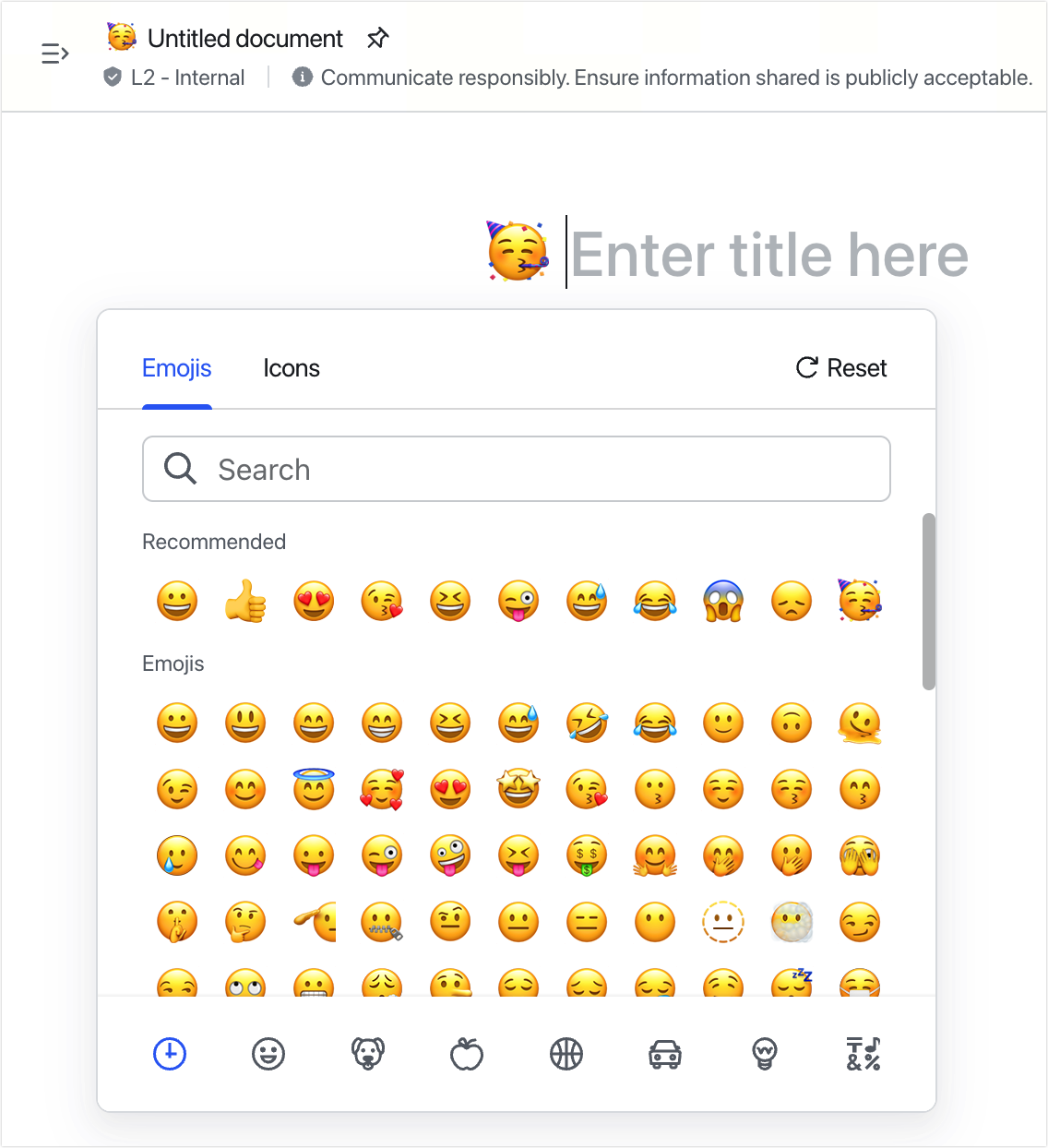 Set document icon Set document icon