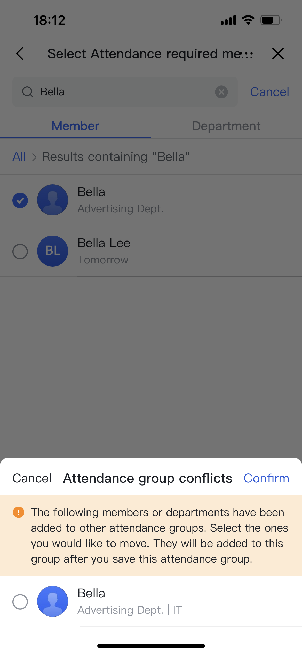 Attendance updates