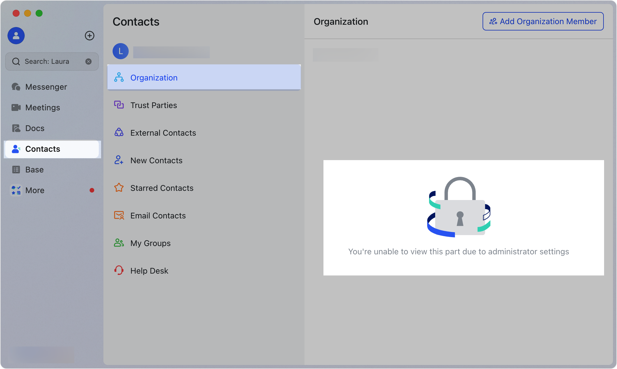 Add or delete external contacts