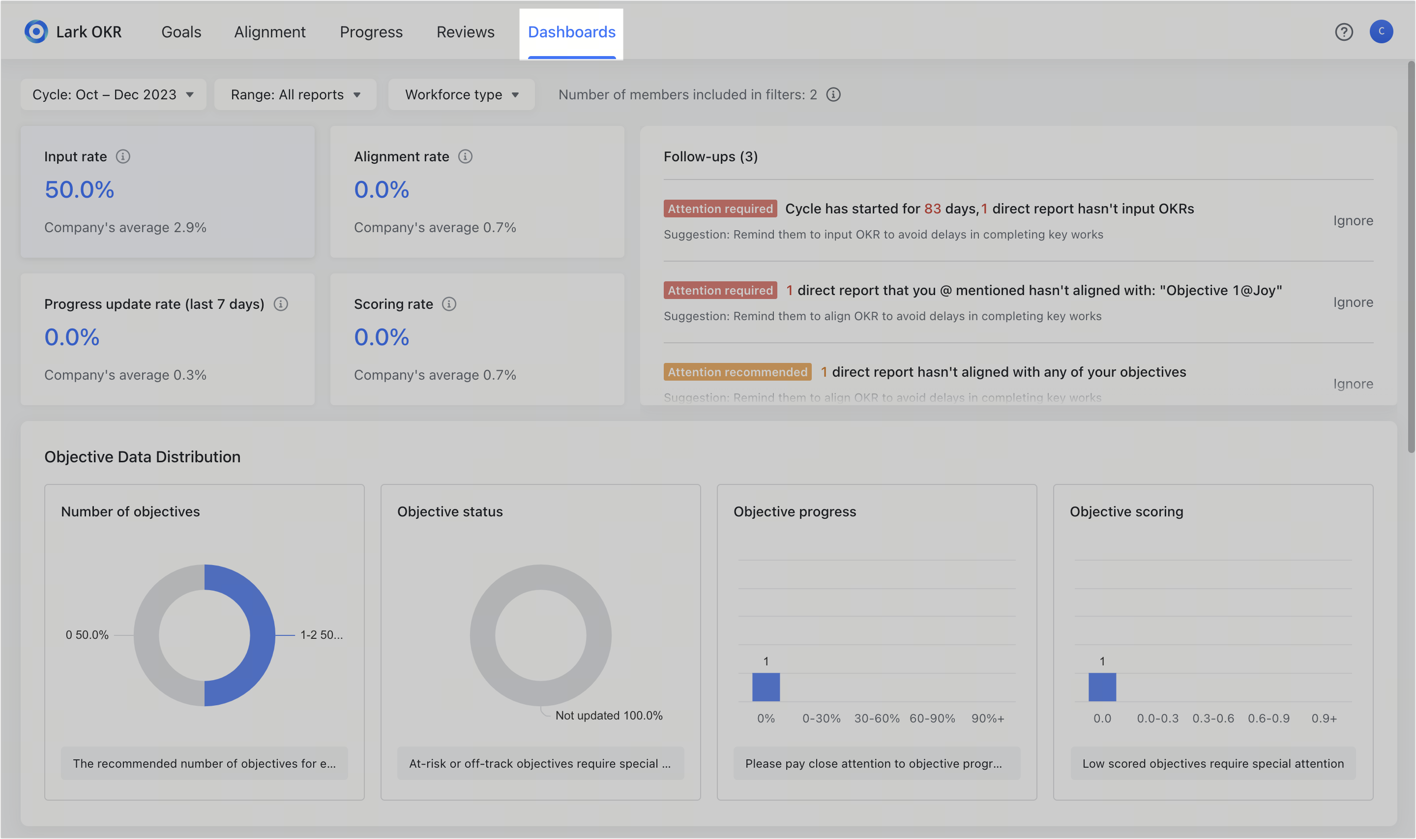 Hướng dẫn sử dụng Lark OKR