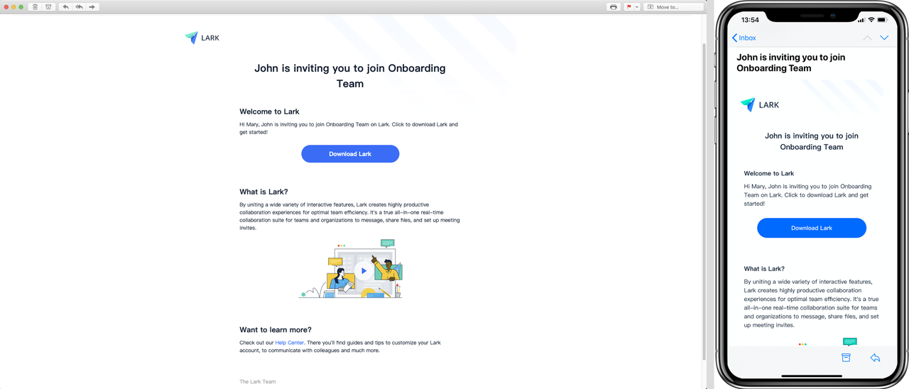 Bergabung dengan tim