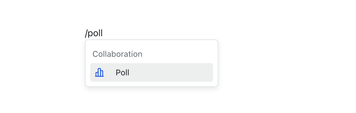 Insert polls in Docs