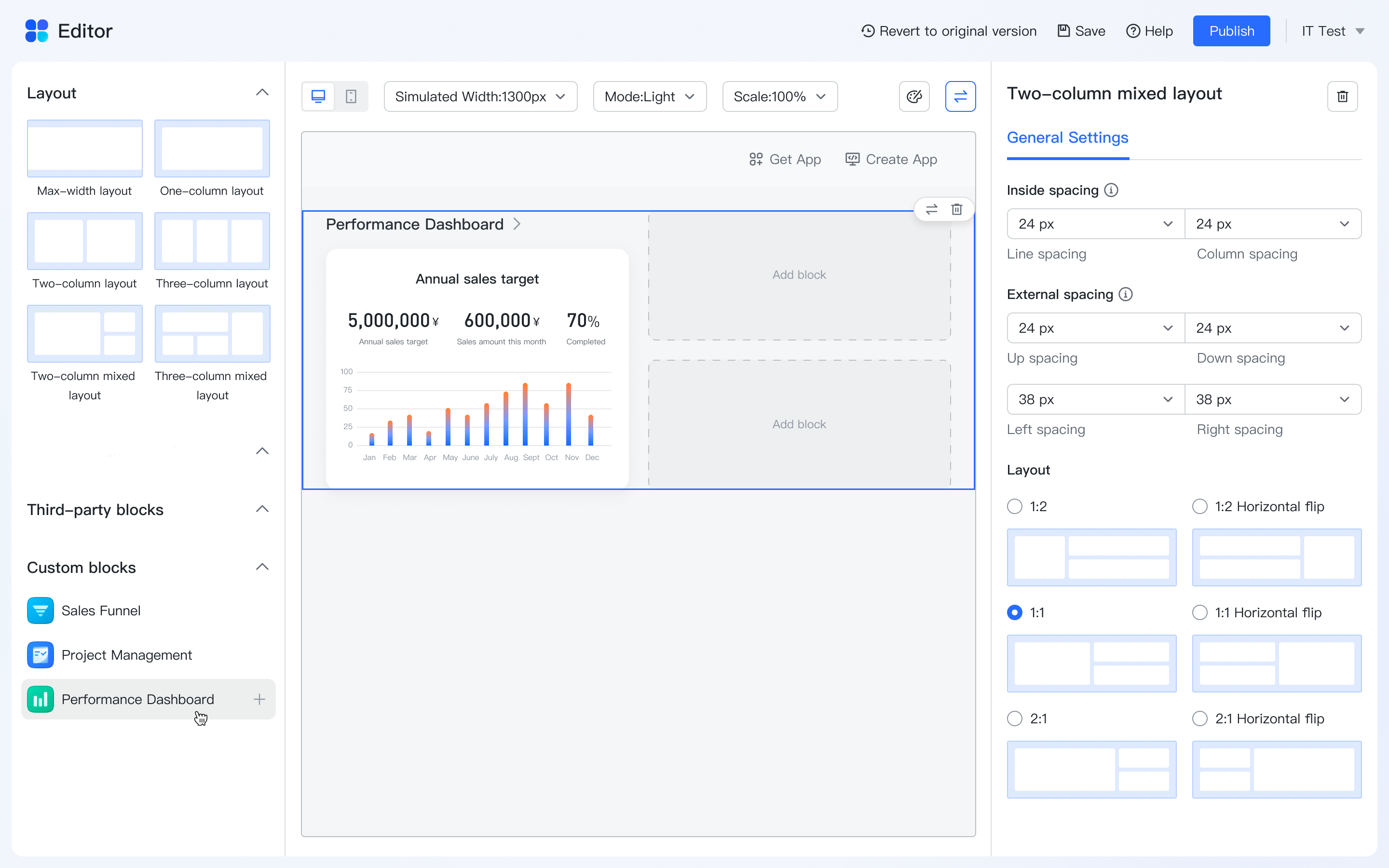 Display charts in Workplace