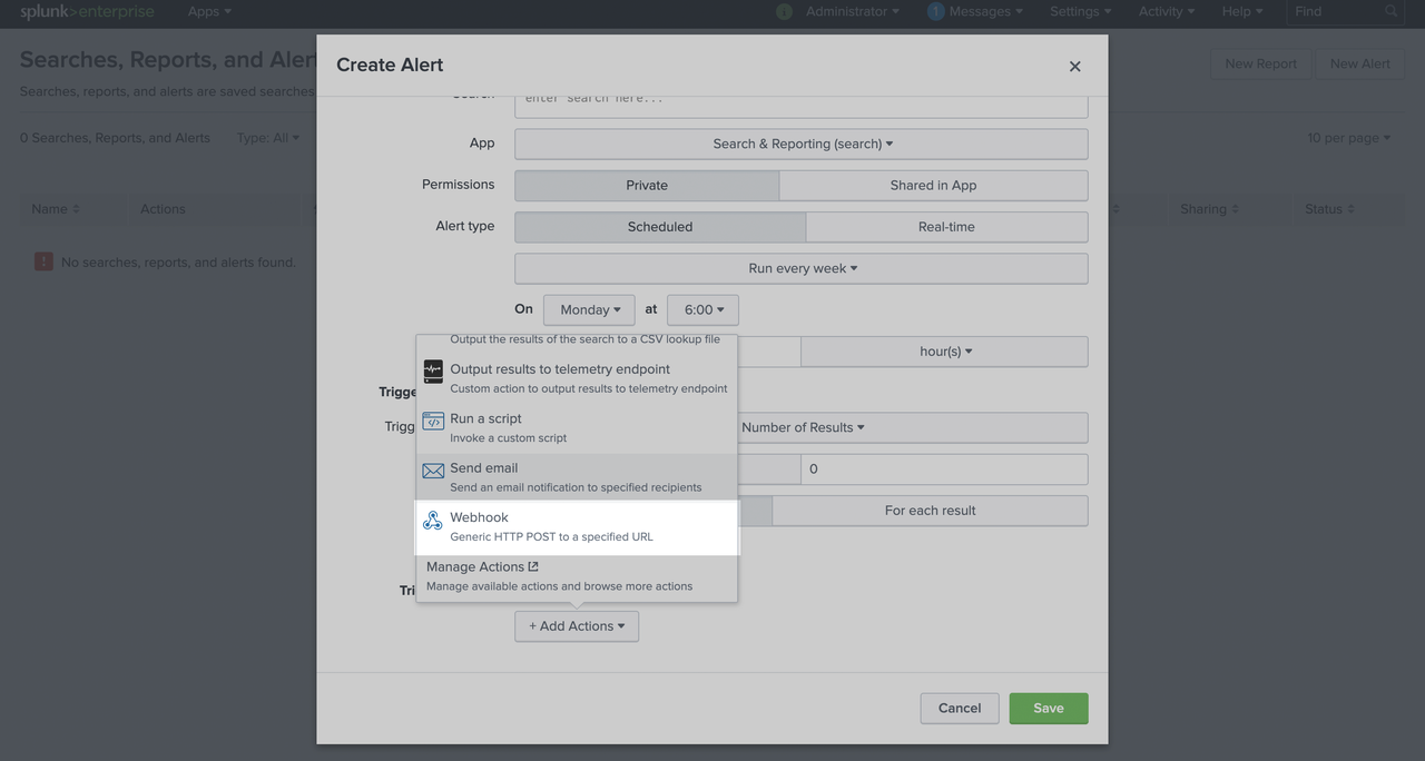 Use The Splunk Connector