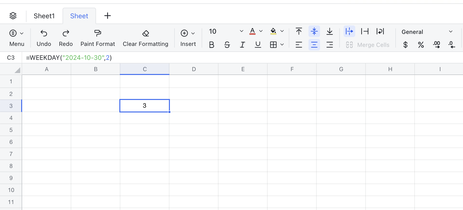 Weekday Function For Sheets 5452