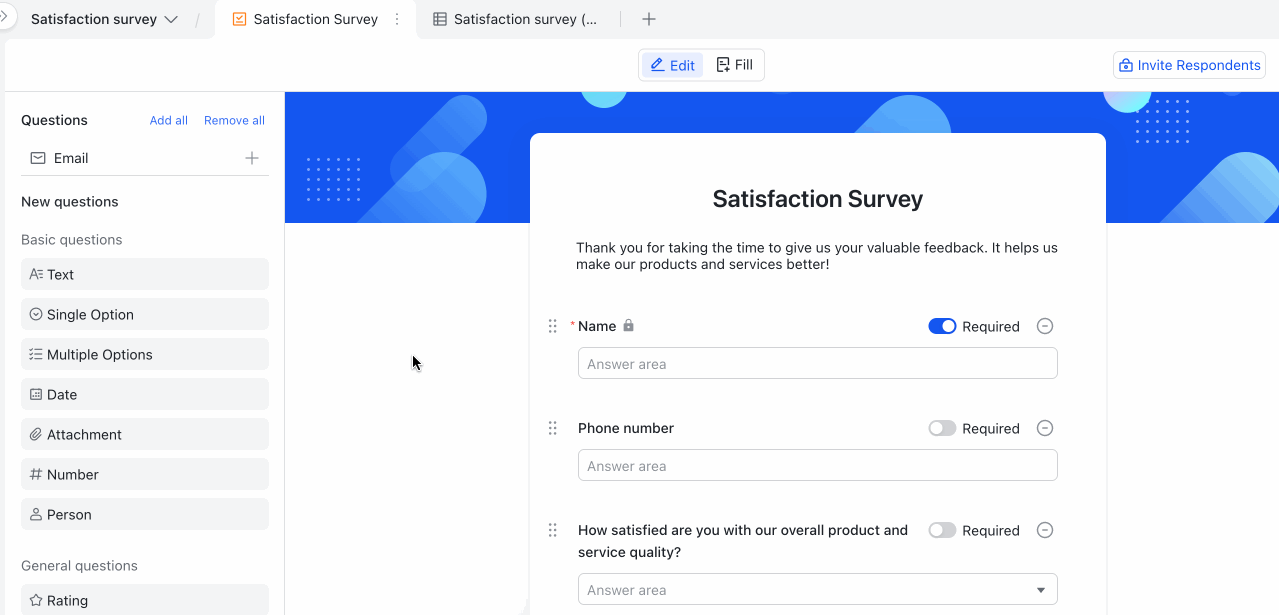 Use form views in Base