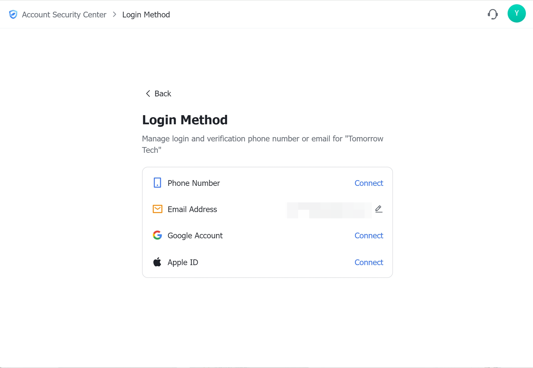 Manage Lark login method and contact information