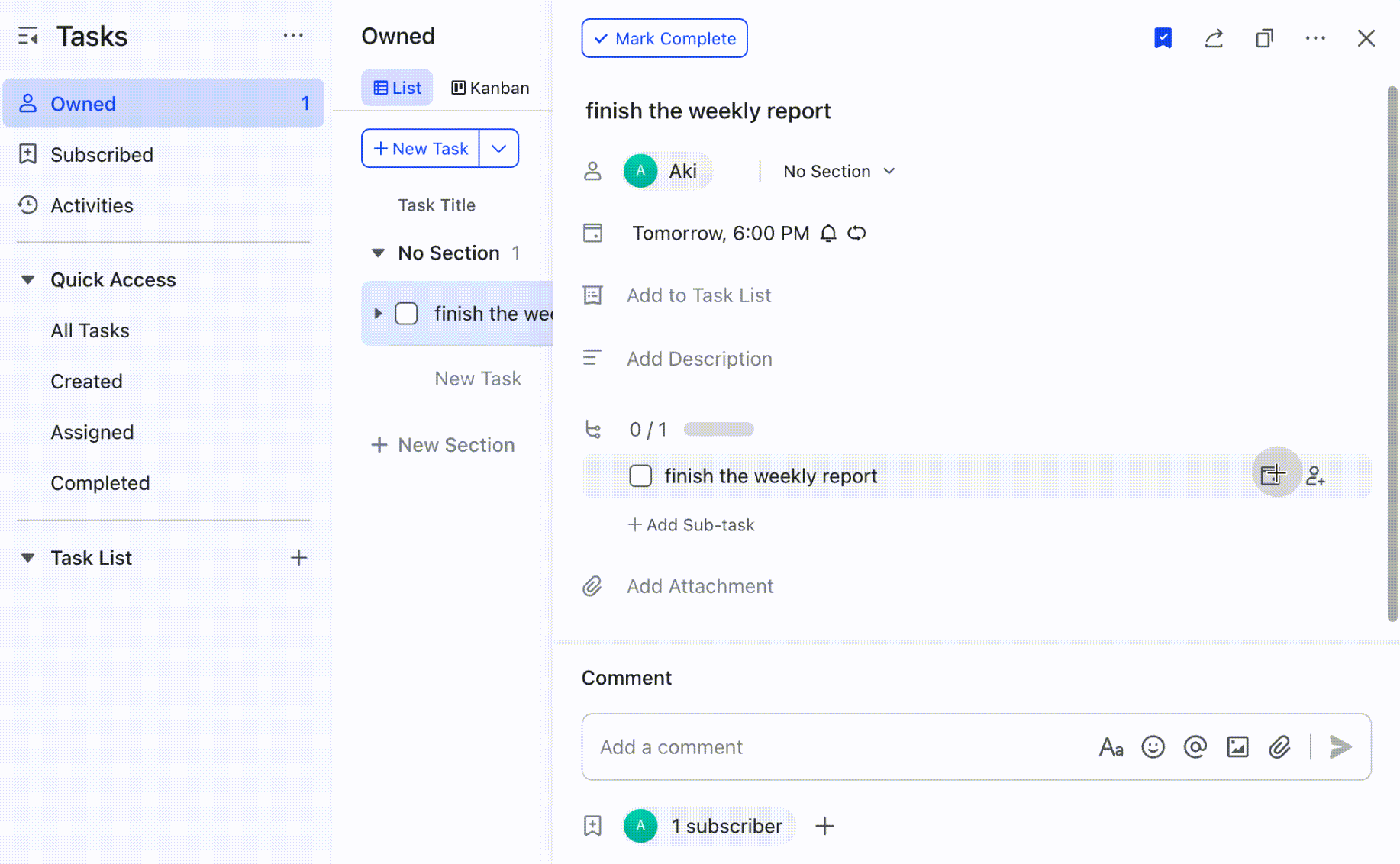 Get started with Tasks