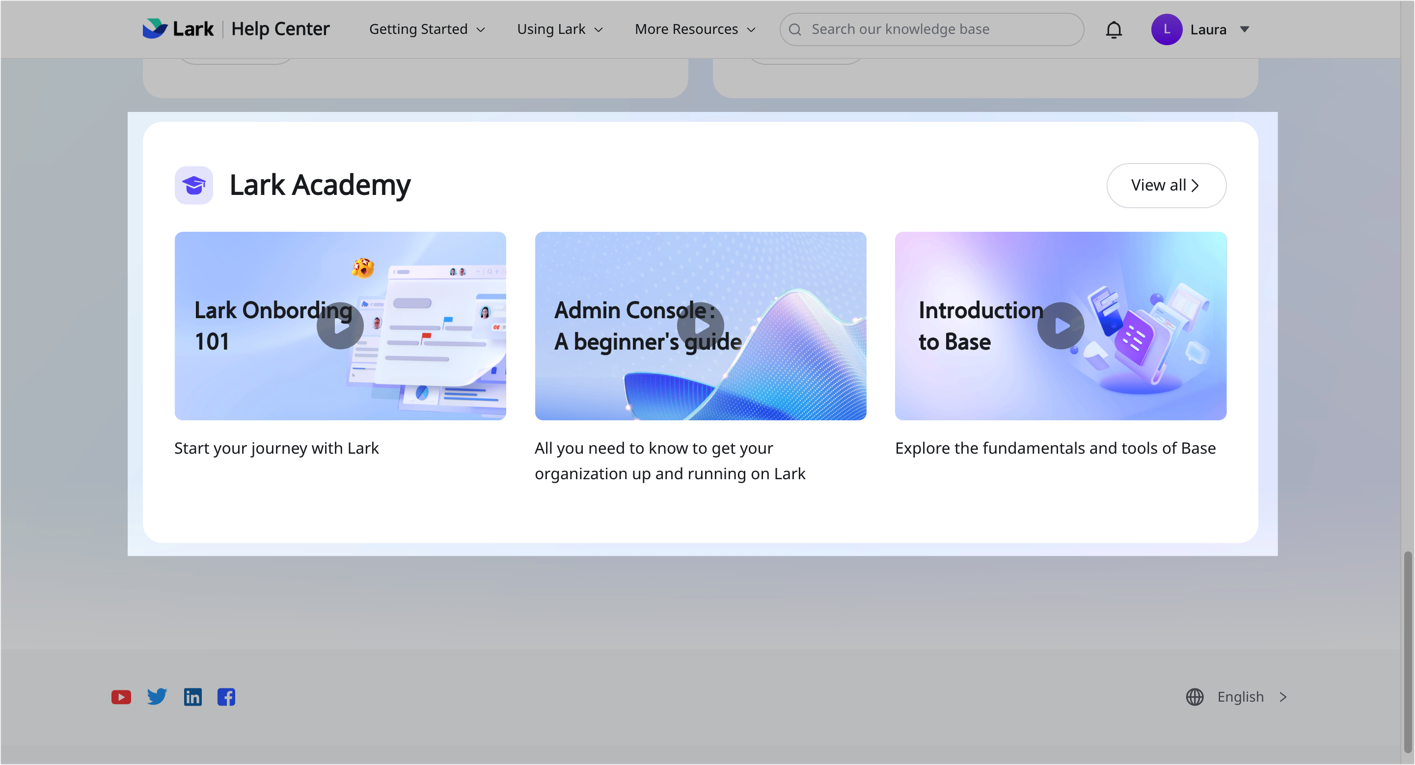 Use the Lark Help Center
