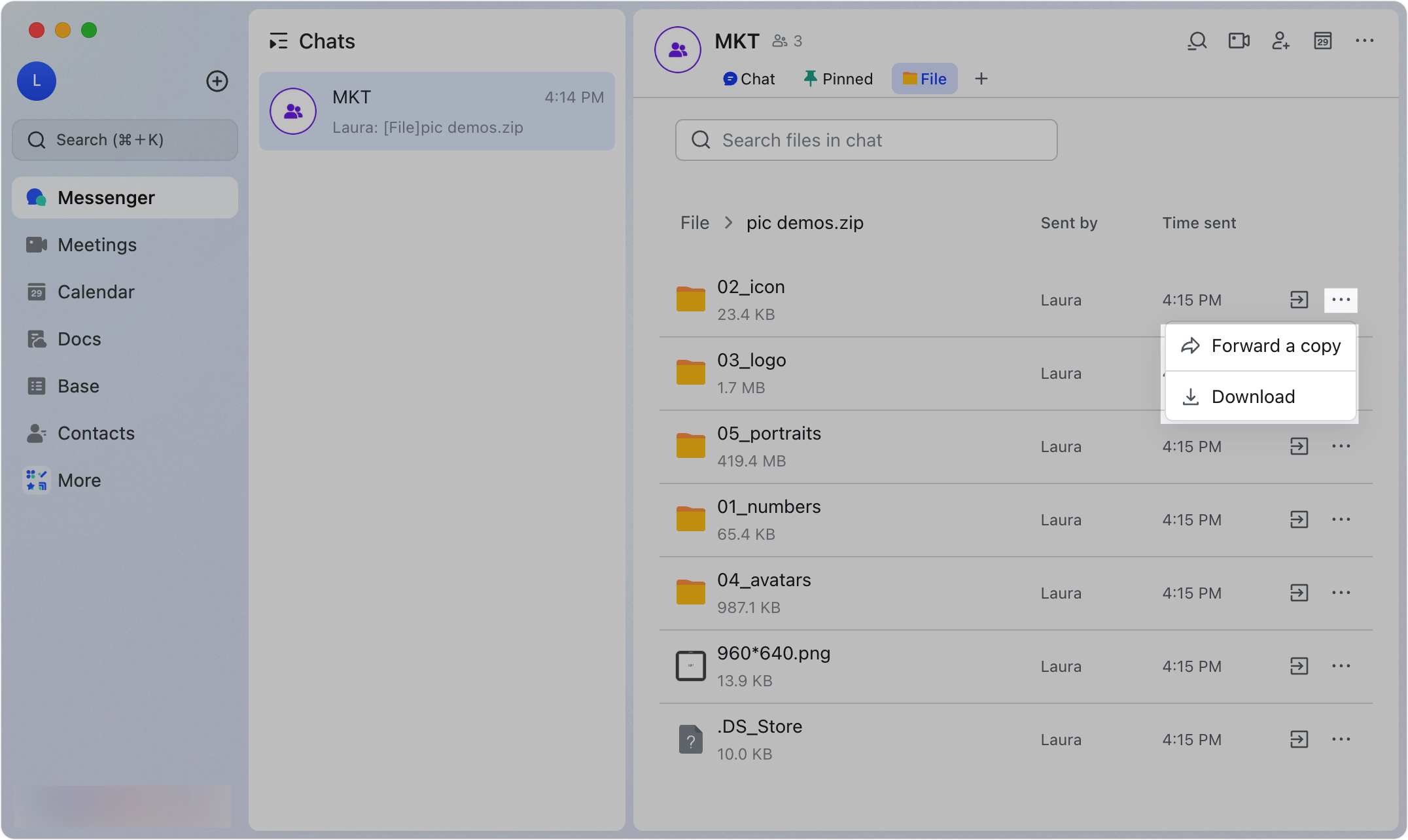 Achive files in chats FAQs