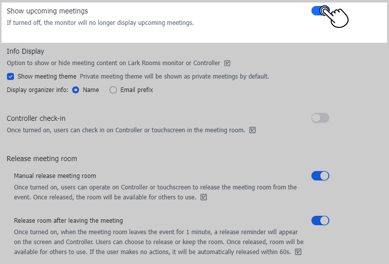 Admin | Configure Lark Rooms