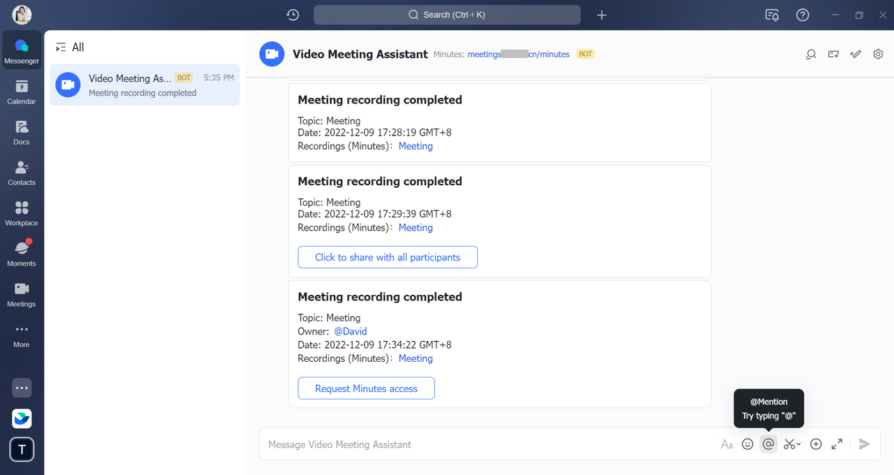 Record a call or meeting