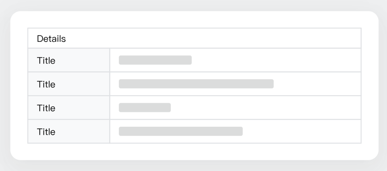 Admin | Use the Details/Table widget Admin | Use the Details/Table widget