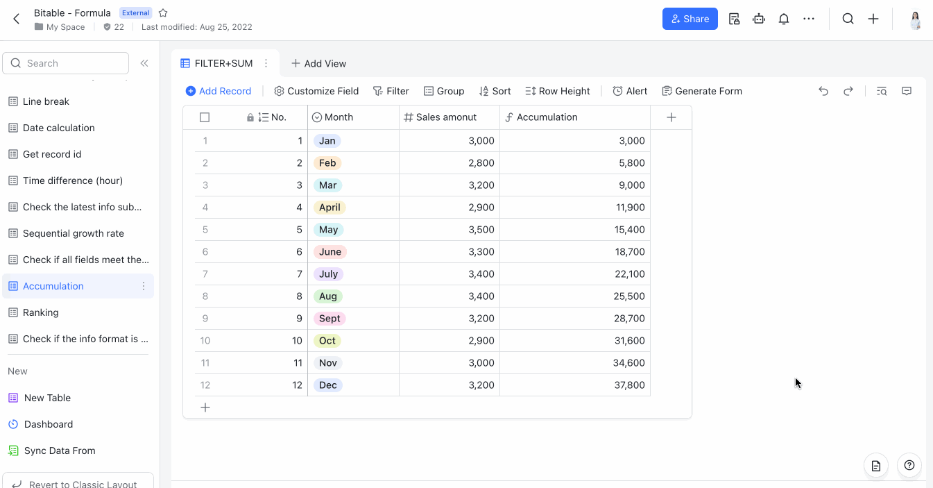 Optimize formula calculations in Base