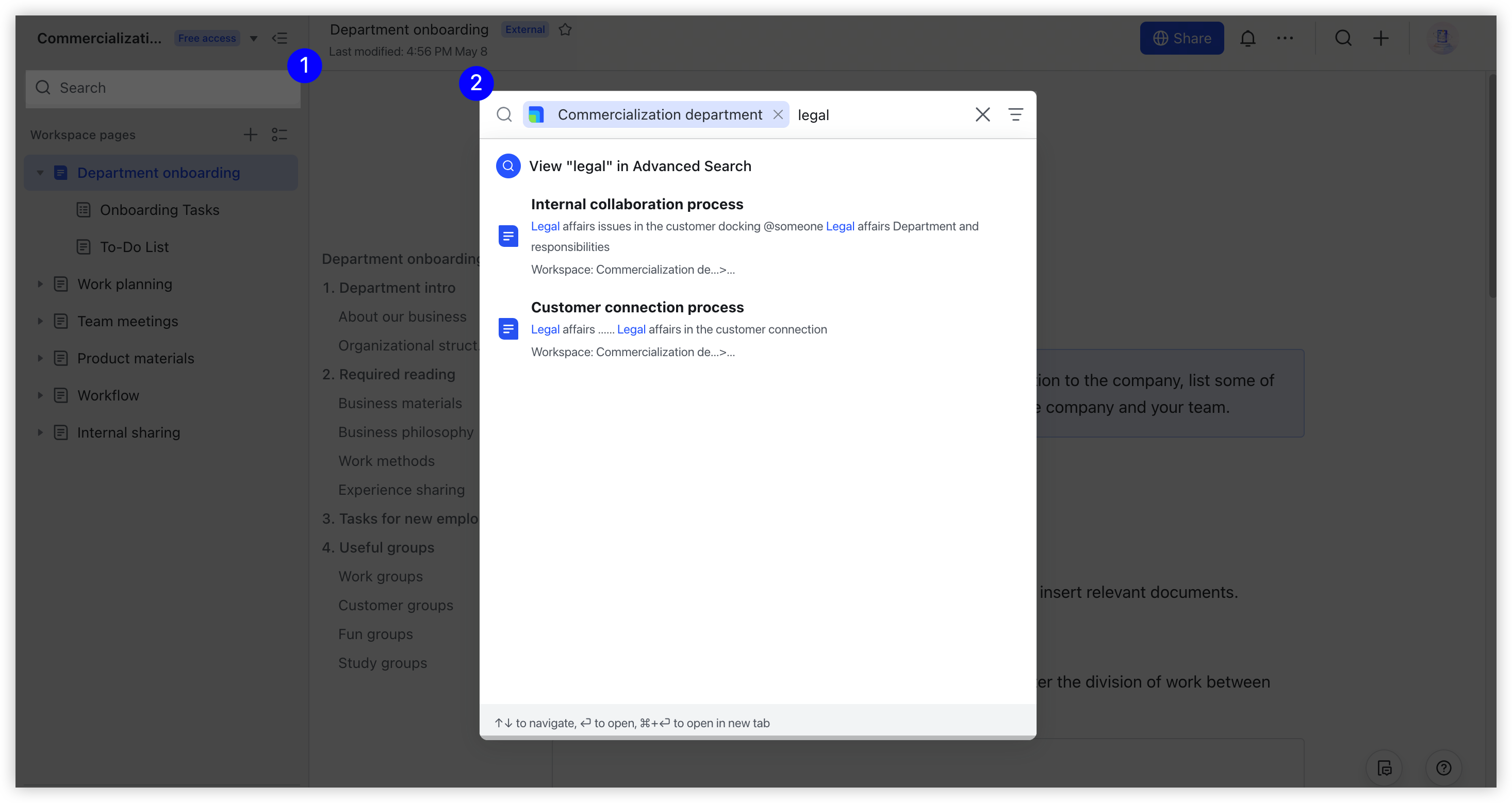 Share An Entire Workspace Externally
