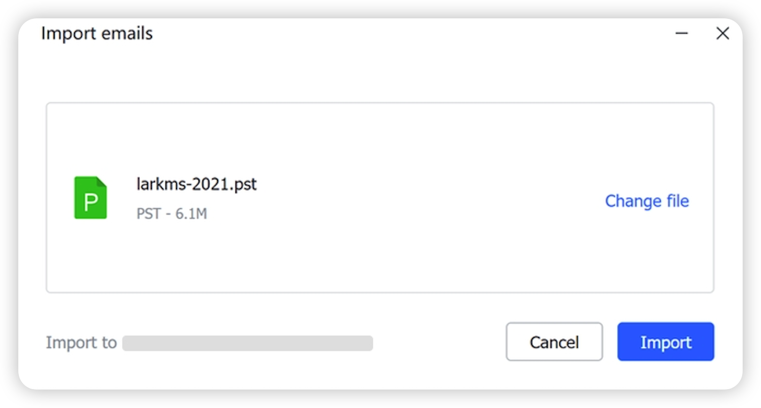 Import Mbox And Pst Files Into Lark Mail 