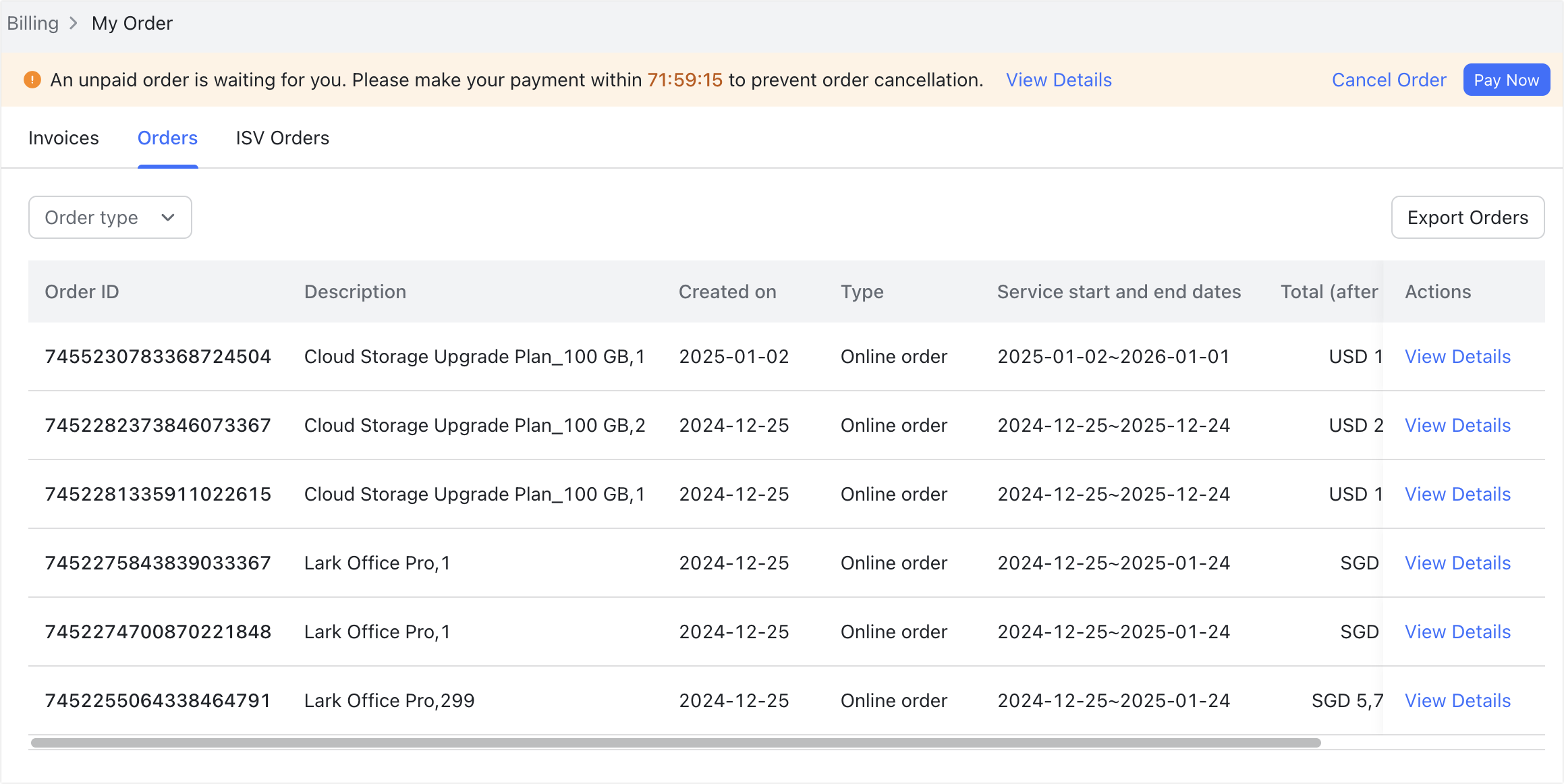Admin | Manage orders and invoices