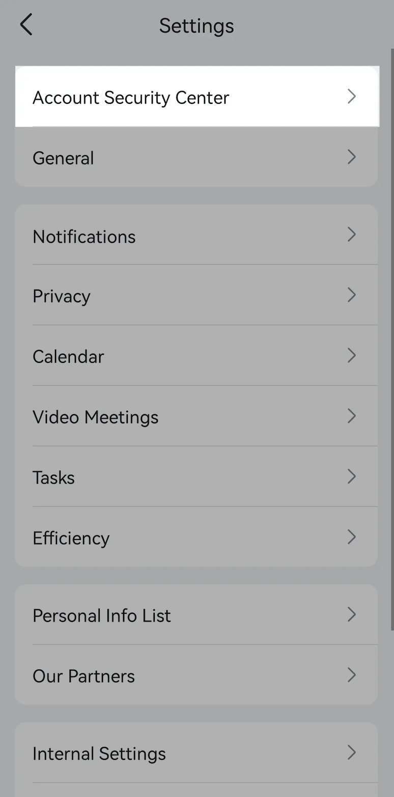 Manage logged-in devices