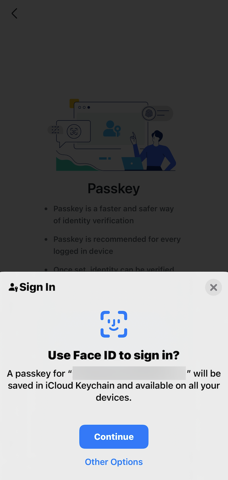 Add passkey