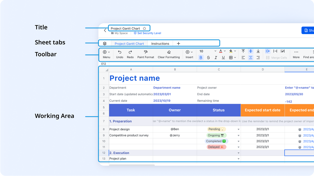 Get started with Sheets