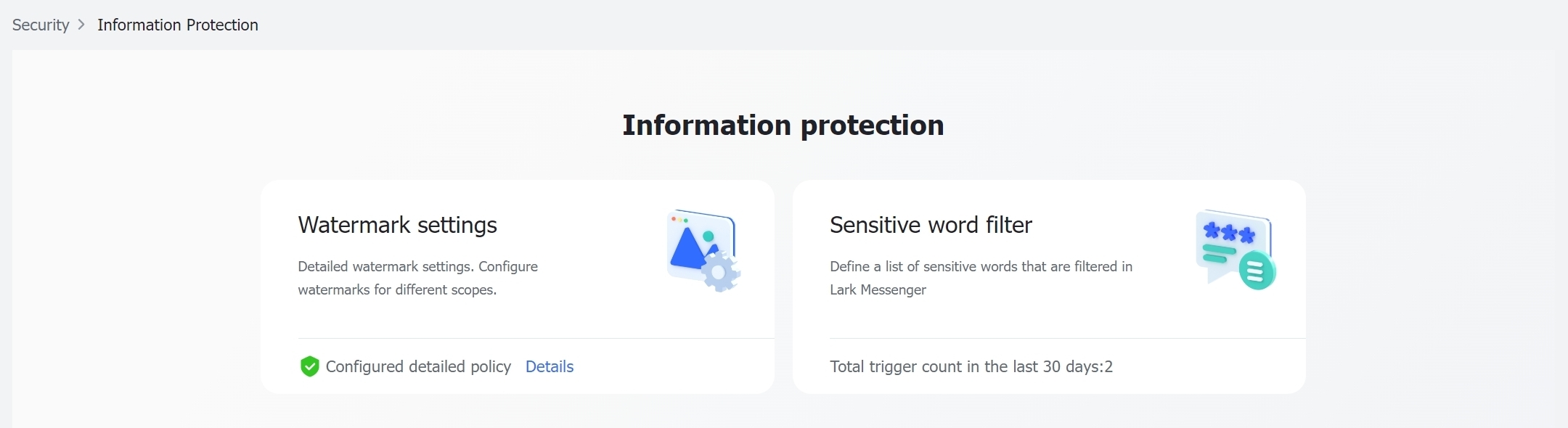 Admin | Filter sensitive content