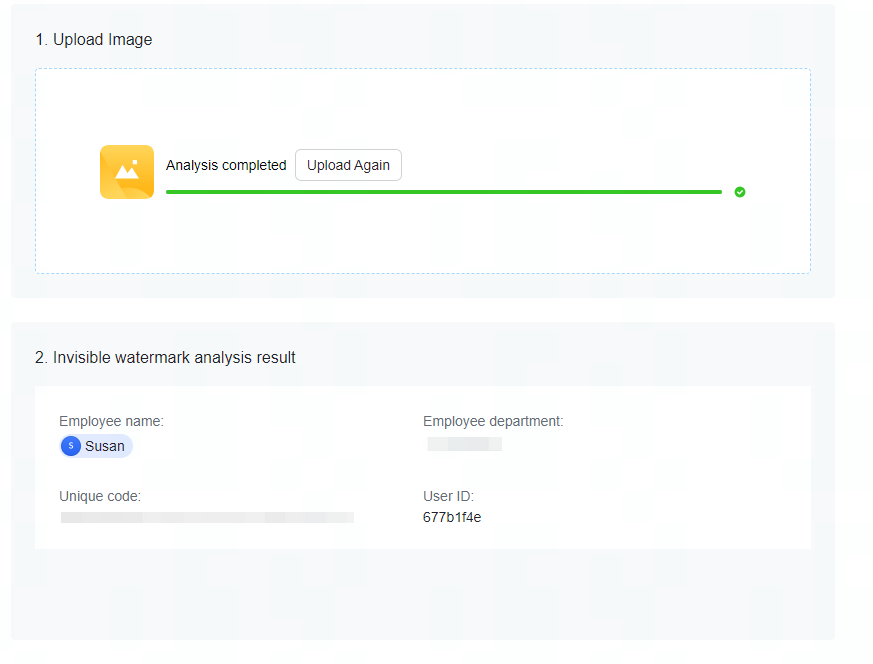 Admin | Set watermarks based on the organizational structure
